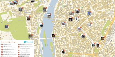 Praga mapa Mapas de Praga (Bohemia - república checa) - Turismo